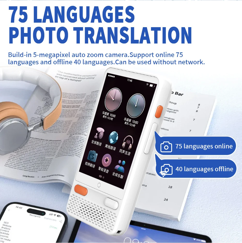 S85 Voice Translator Device - 138 Languages & 3.5inch Screen