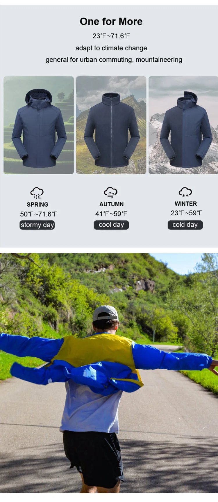 Wholesale Waterproof Breathable Plus Size Jackets Men's Windproof ...