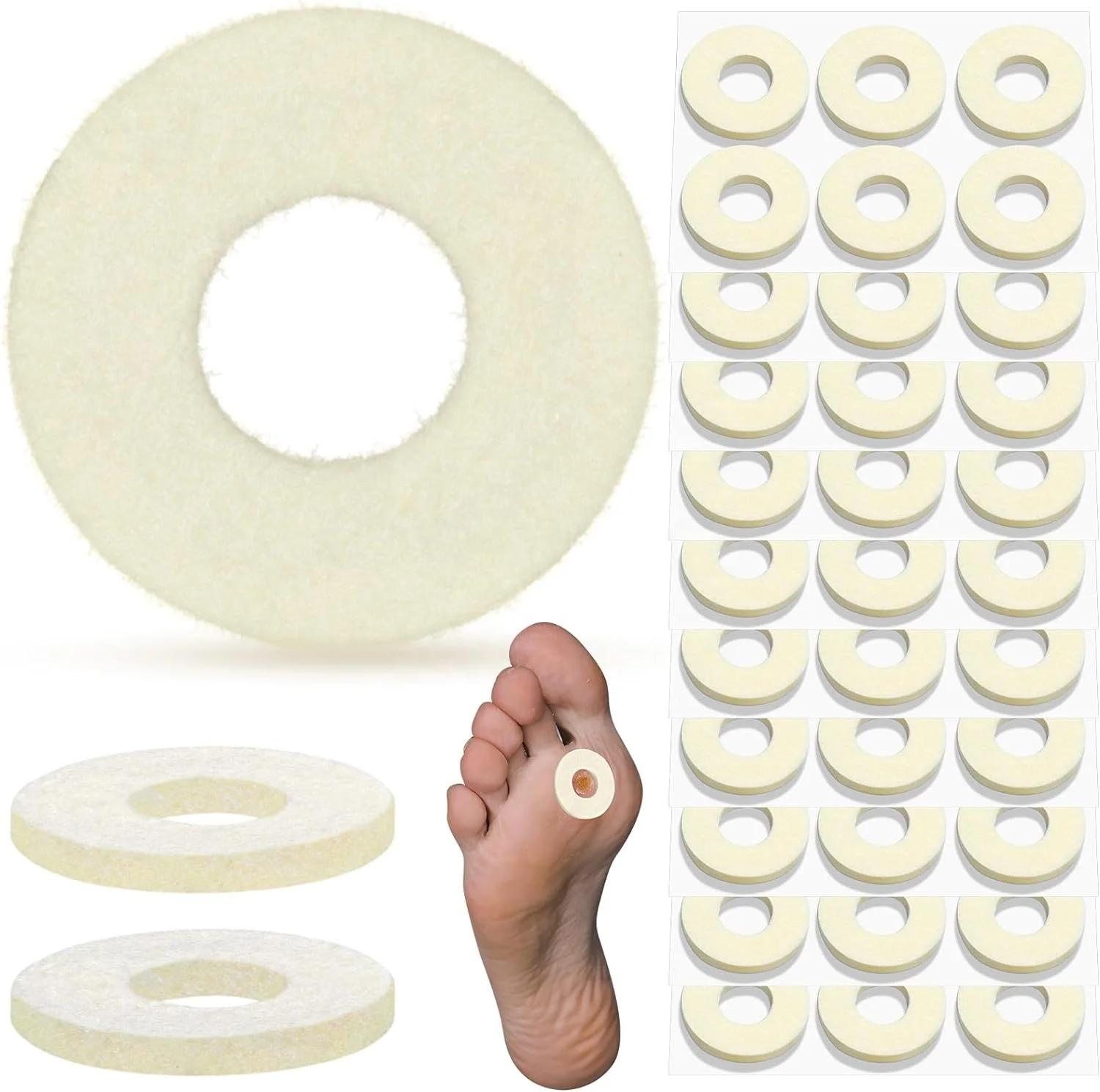 60 Pieces Calluses and Corns Insoles Corn Cushion Pad Self Adhesive ...