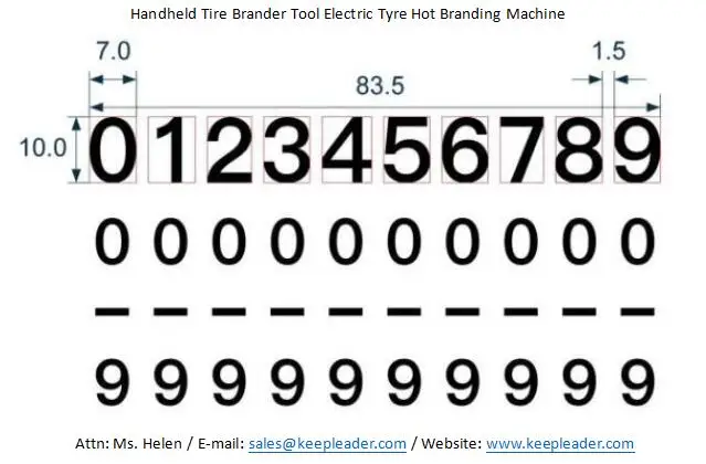 Handheld Tire Brander Tool - Electric Tyre Hot Branding Machine