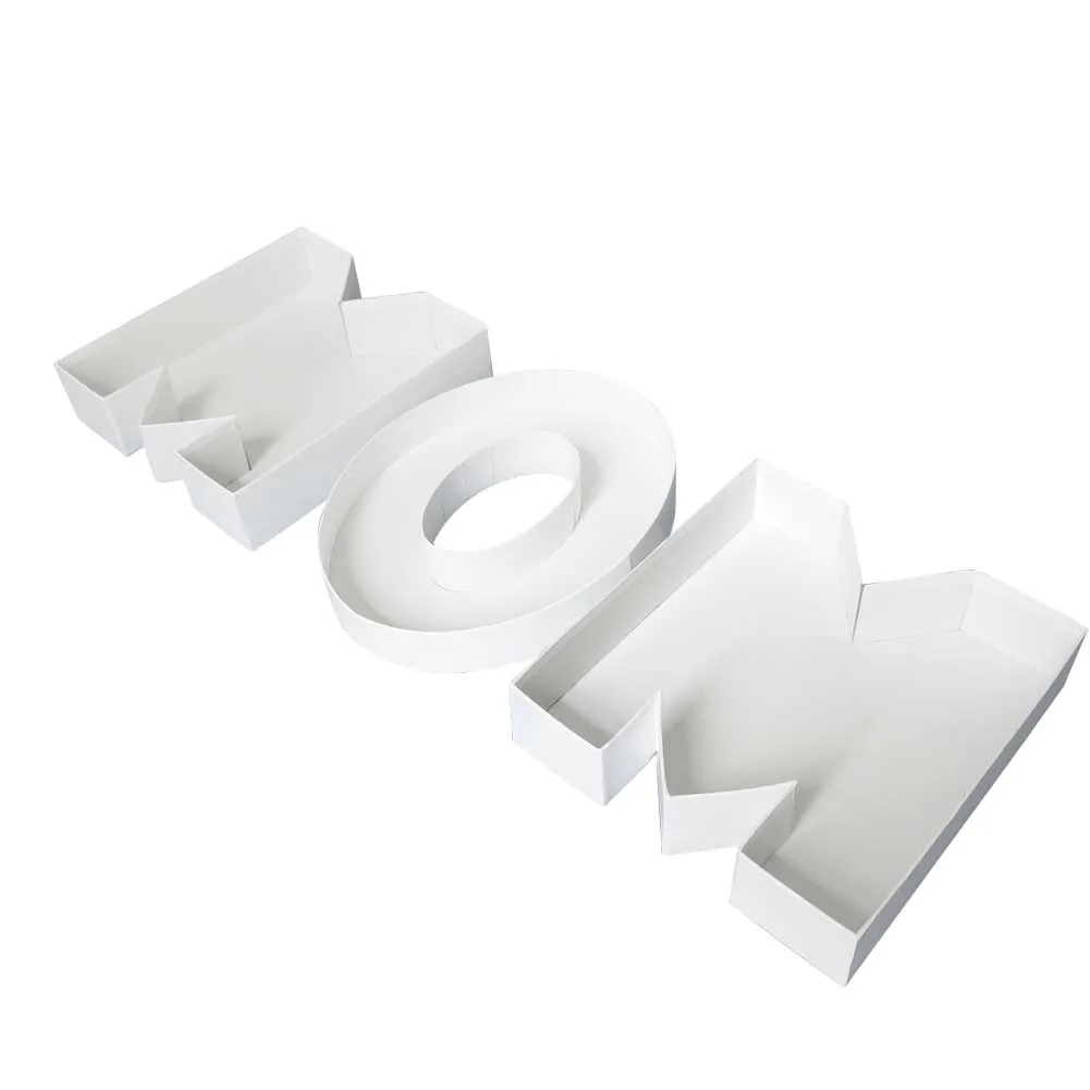 Sweet Fillable Mom Letter Shaped Flower Strawberry Cardboard Gift MAMA ...