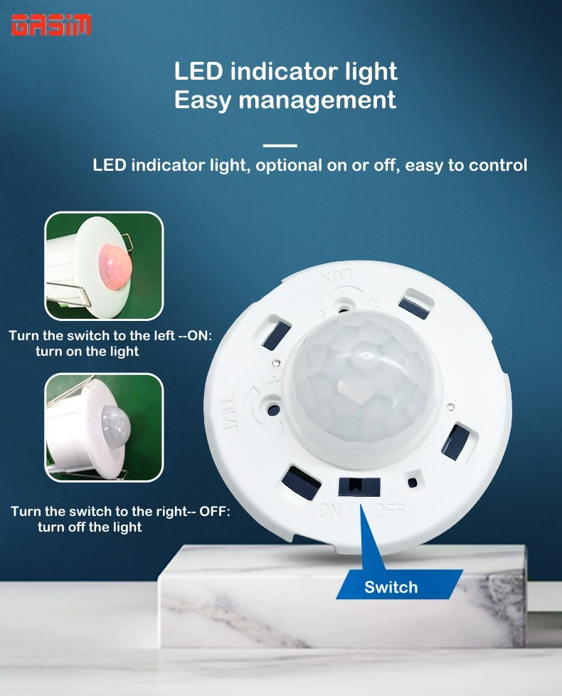 40mm Small Size Pir Motion Sensor High Quality 9-24v Dc Motion Sensor ...