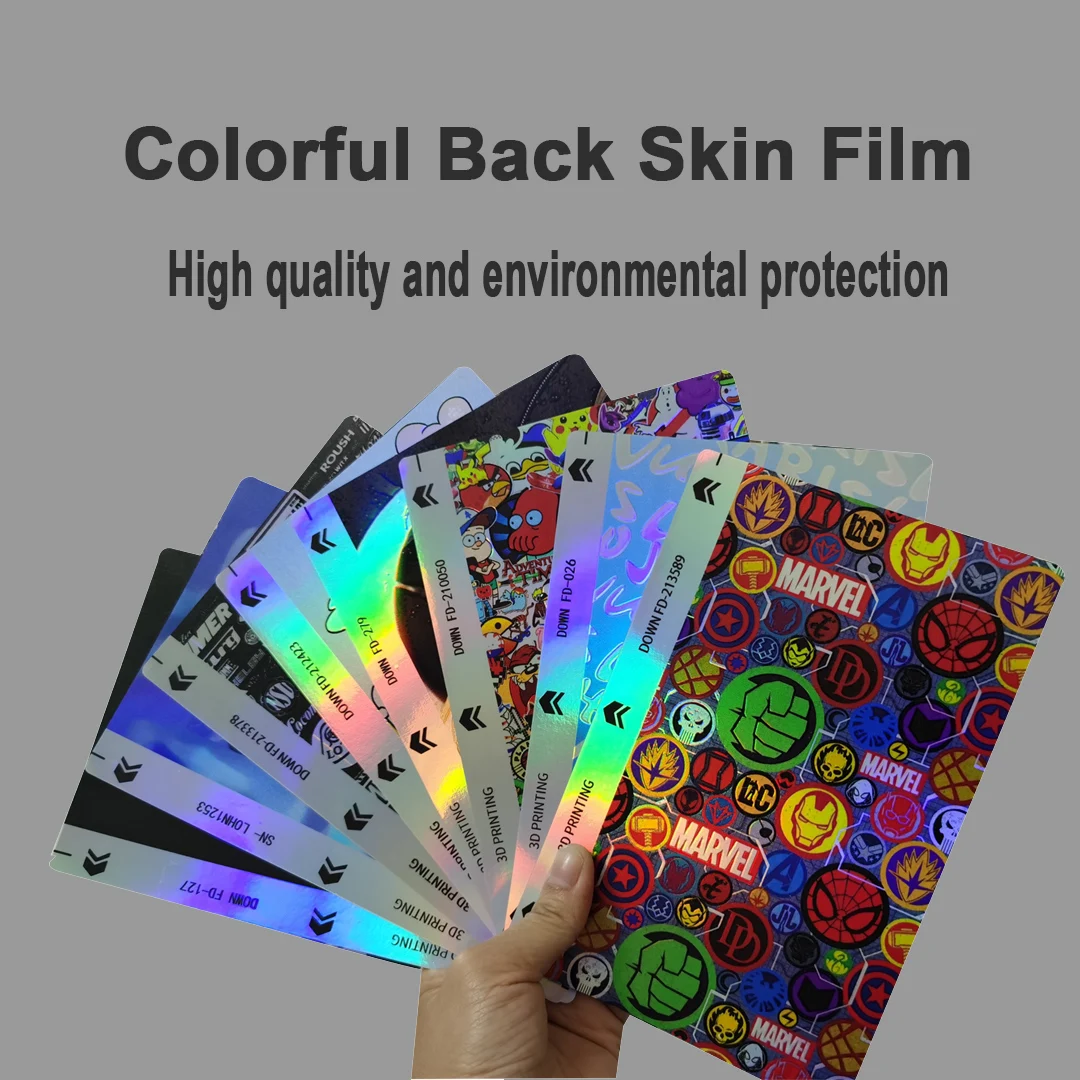 High Quality PVC 3D Glare Color Mobile Skin Back Cover Stickers Back ...