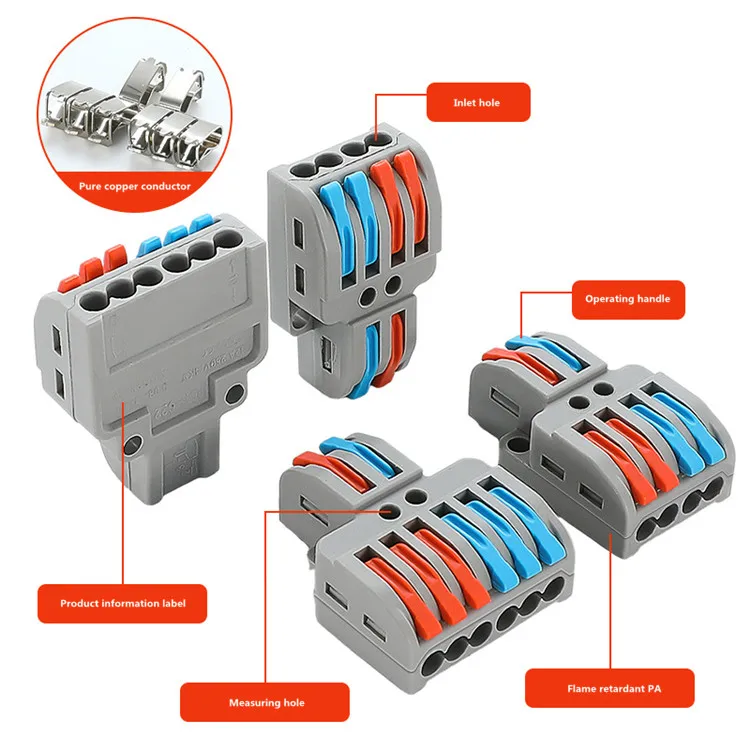 Mini Fast Universal Wire Splitter Terminal Block PCT-422 PCT-622