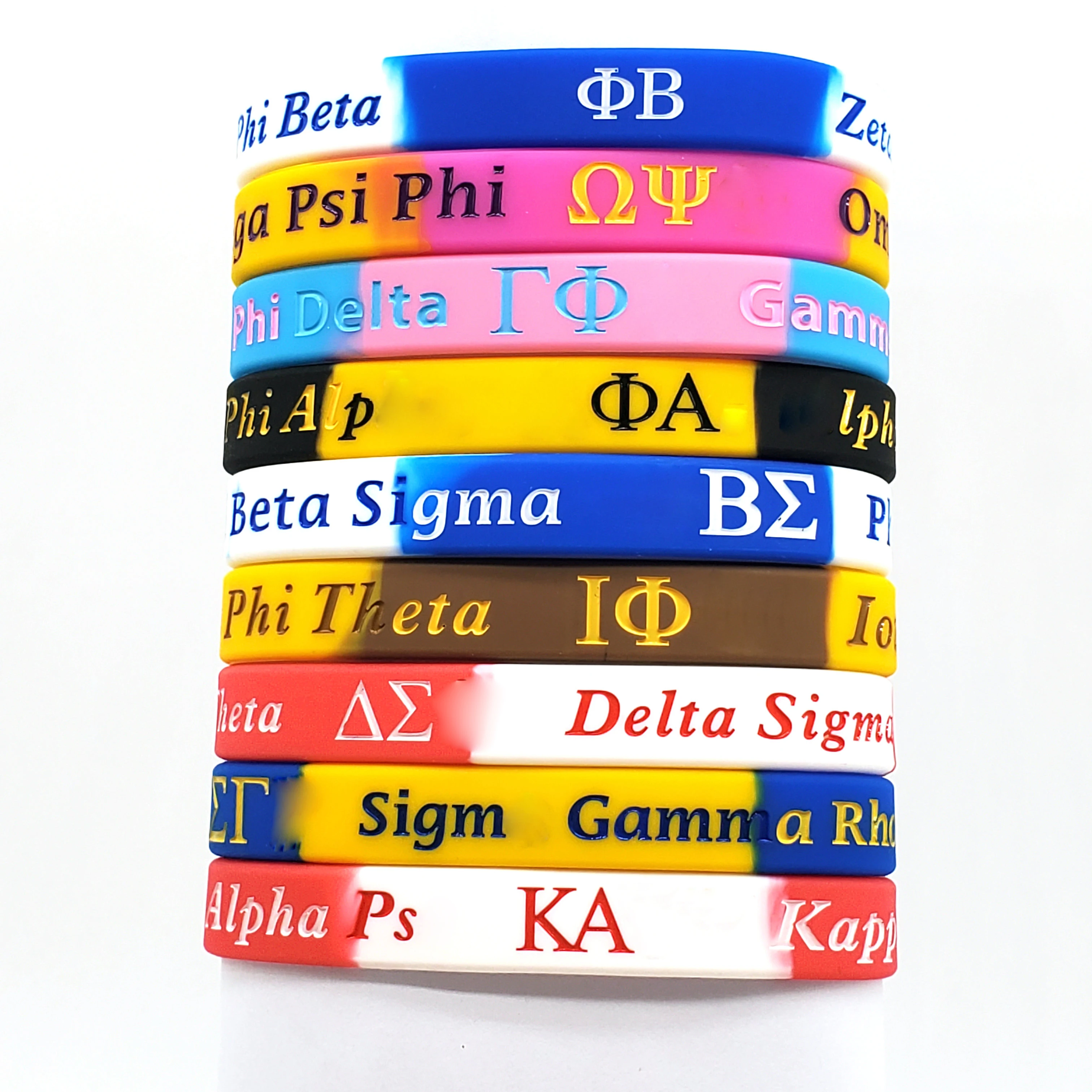 Cheap Greek Sorority Gifts OES Silicone Tie Dye Band ORDER of EASTERN ...