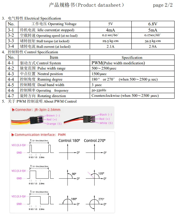 Dsservo RDS3225 25kg Motor Robot Servo for RC Vehicles