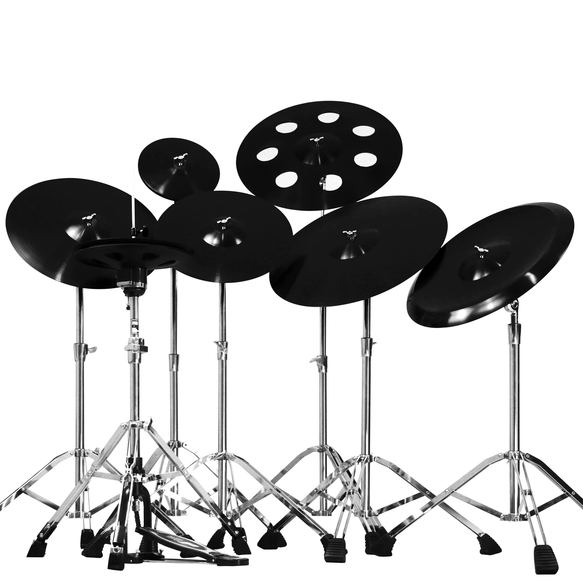 Beatello Black Metal Electric Cymbals - Phantom Drum Set