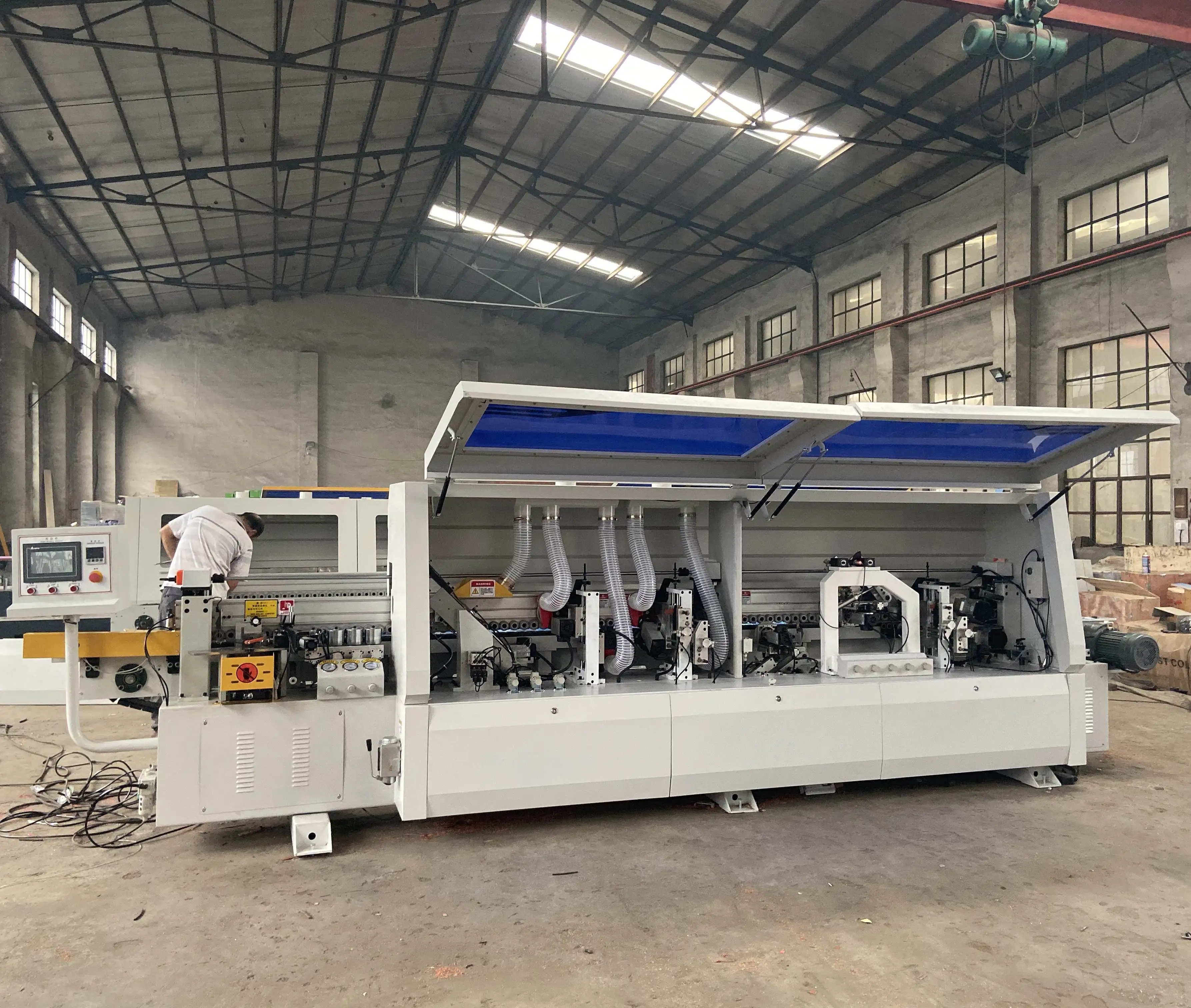 Industrial 6 Functions Edgebander Woodworking PVC Vertical Slotting ...