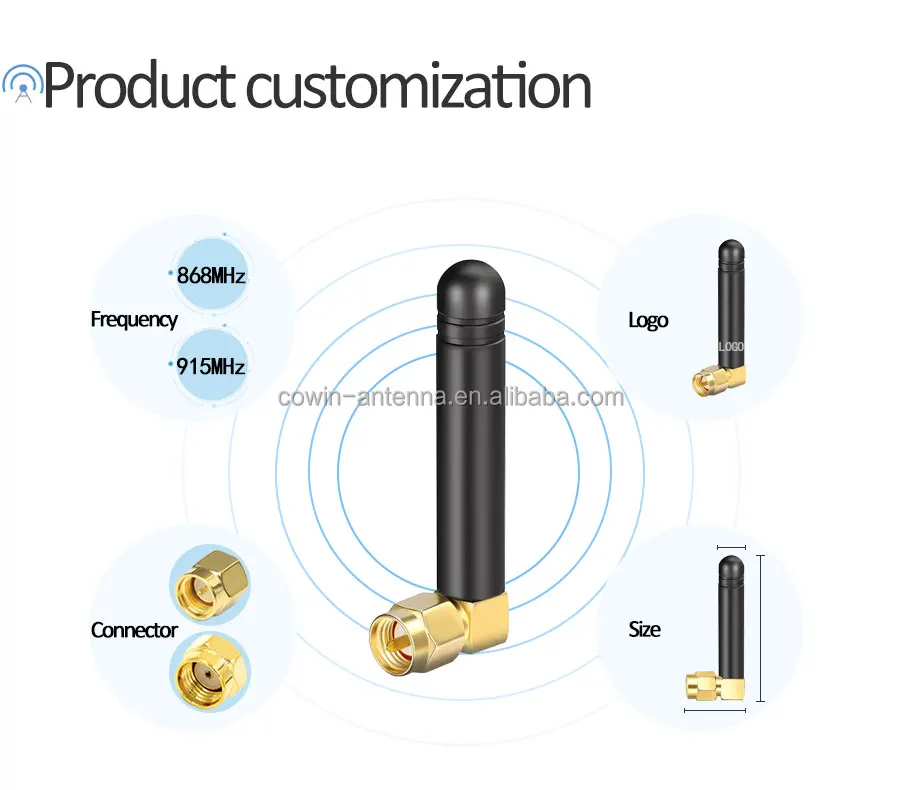 50MM Lora Iot Antenna - 868 Mhz Rubber Duck Antenna