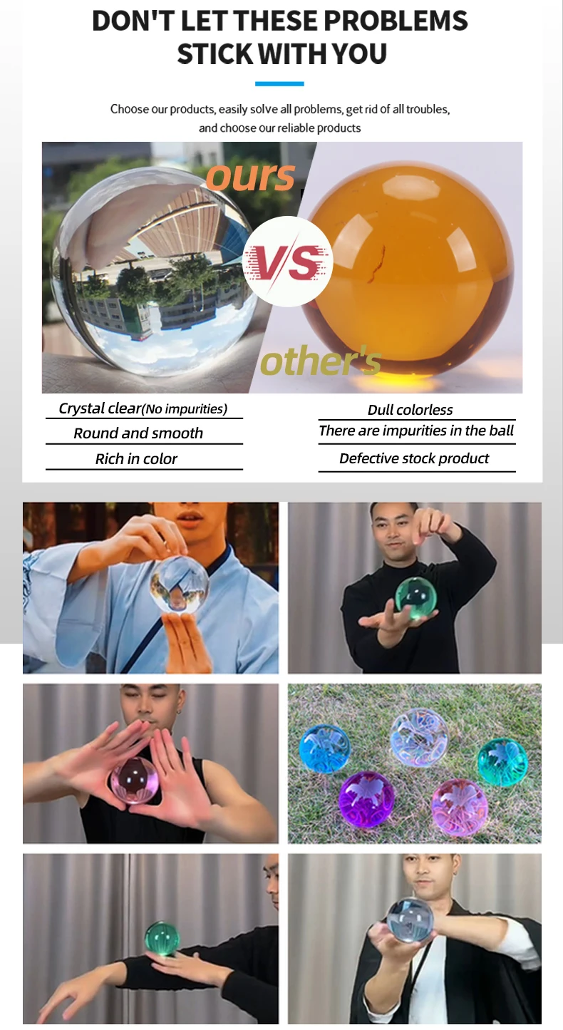 Customize Clear Acrylic Balls - Perfect for Home Decor