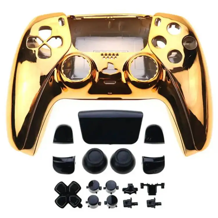 Replacement Full Set Buttons Chrome Case Cover For Ps5 Gamepad Mod Kit ...