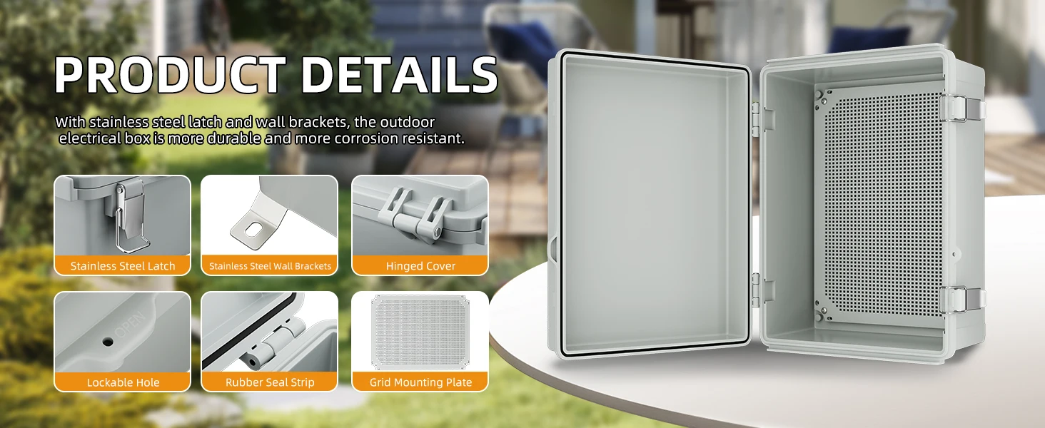 IP67 Weatherproof Electrical Junction Box for Outdoor Use with ...