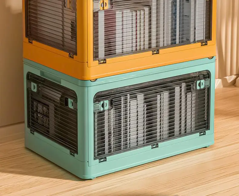 86l Bookcase Student Classroom Book Storage Box Plastic Foldable Book ...