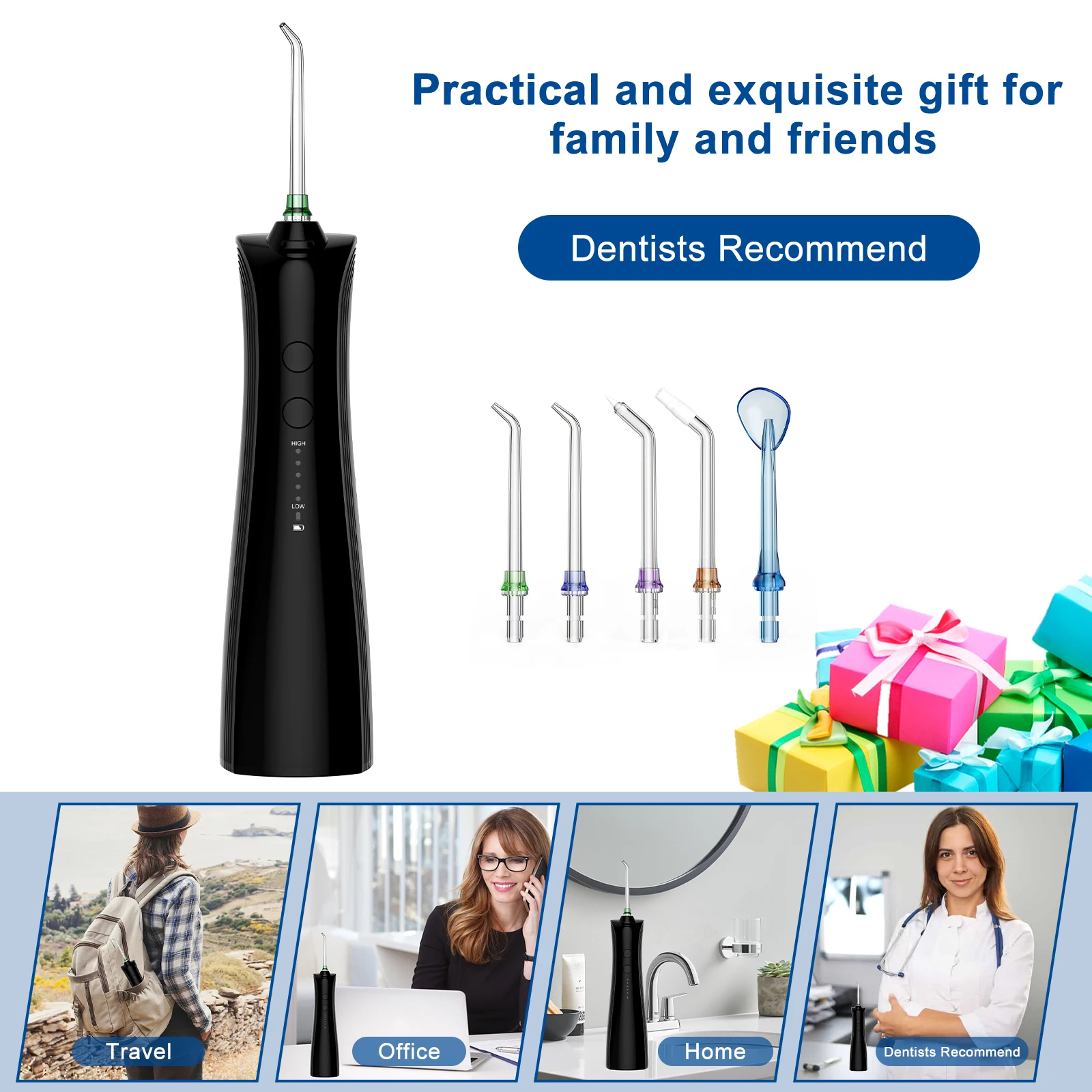 Dental Water Jet 2000 Mah Battery Oral Teeth Irrigator Waterproof Tooth ...