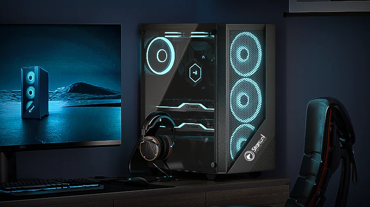 2024 New Empty Pc Case For Gaming Atx Unique Diy Tempered Glass Gaming ...