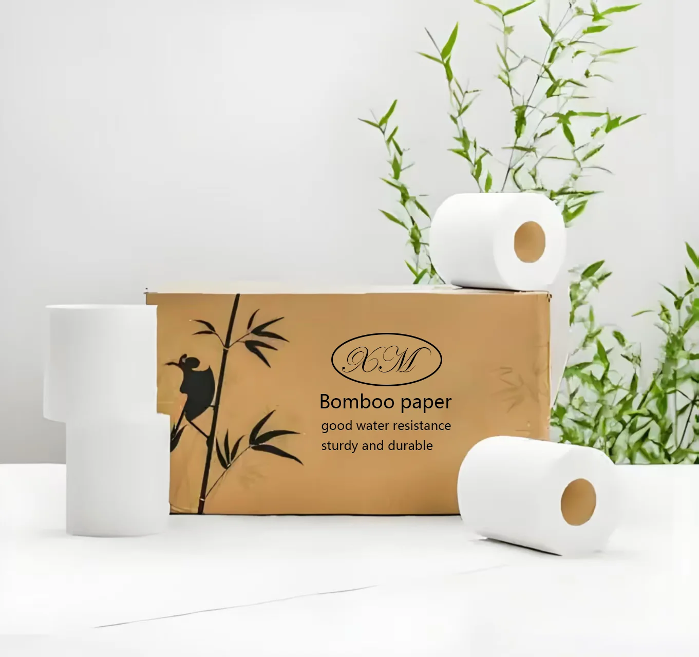 16-roll Hot-selling 3-ply Soft Disposable Bamboo Eco-Friendly Standard ...
