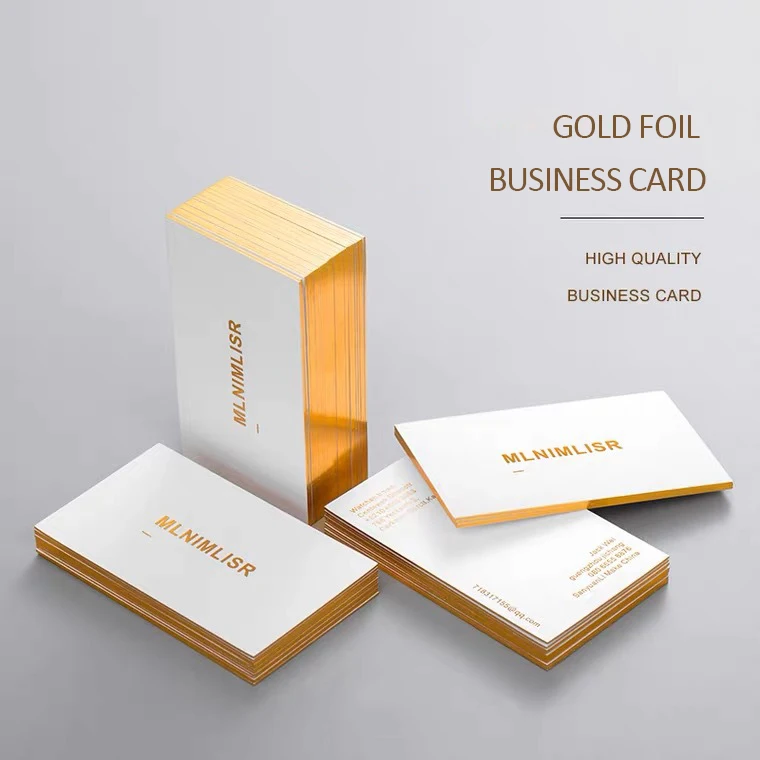 Custom Coated Paperboard with Gold Foil Stamping