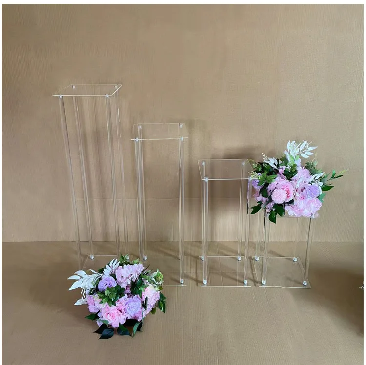 Clear Acrylic Wedding Centerpiece Acrylic Flower Stand Wedding ...