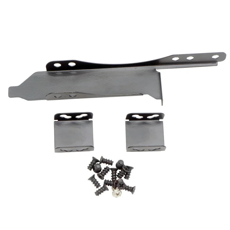 1 Set Black Dual Fan Metal Rack Pci Slot Cover Bracket For 9cm 12cm ...