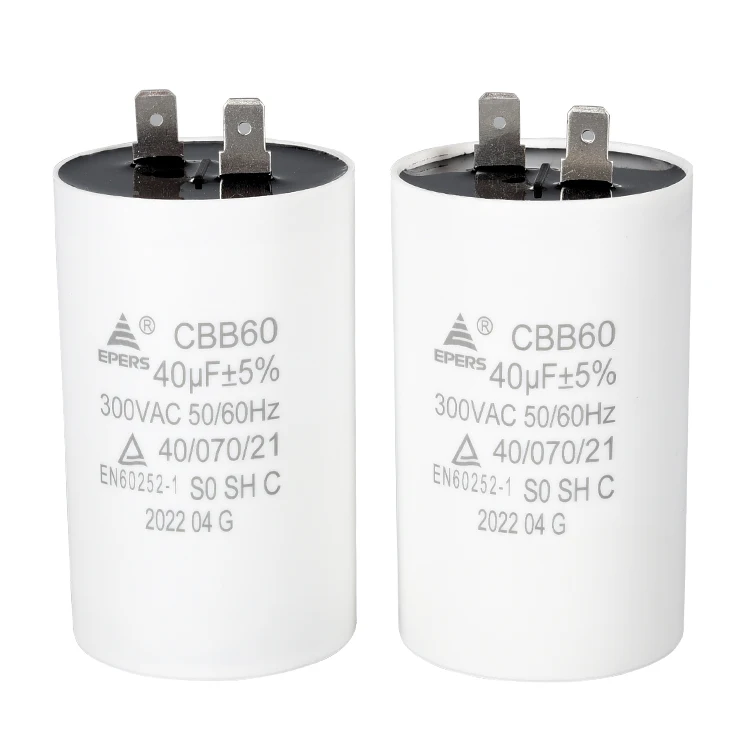 Epers CBB60 40uF Capacitor | 300VAC, 50/60Hz, -40℃ to +85℃ | Ideal for ...