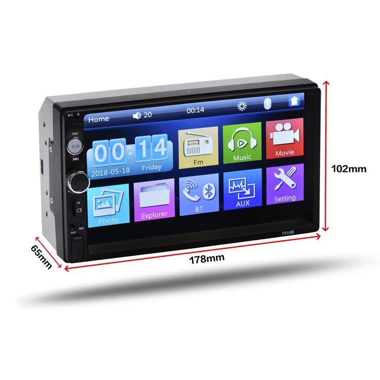 Autoradio 2din 7 Inch Lcd Touch Screen Car Radio Player 7010b 2 Din ...