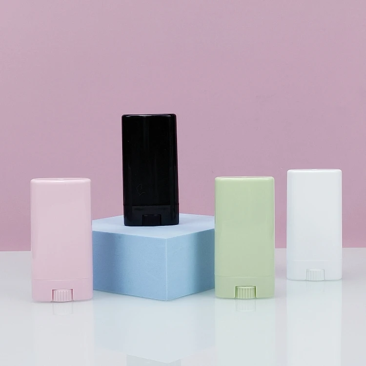 Customized Color Logo 15g Ellipse Shape Cosmetic Package Plastic ...