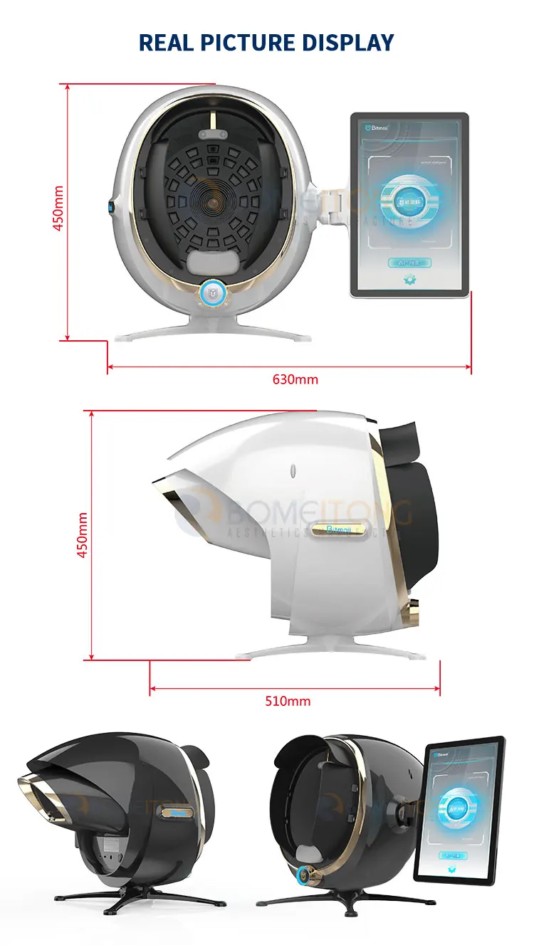 Portable Ai Face Camera Skin Scanner 3d Magic Mirror Facial Skin ...