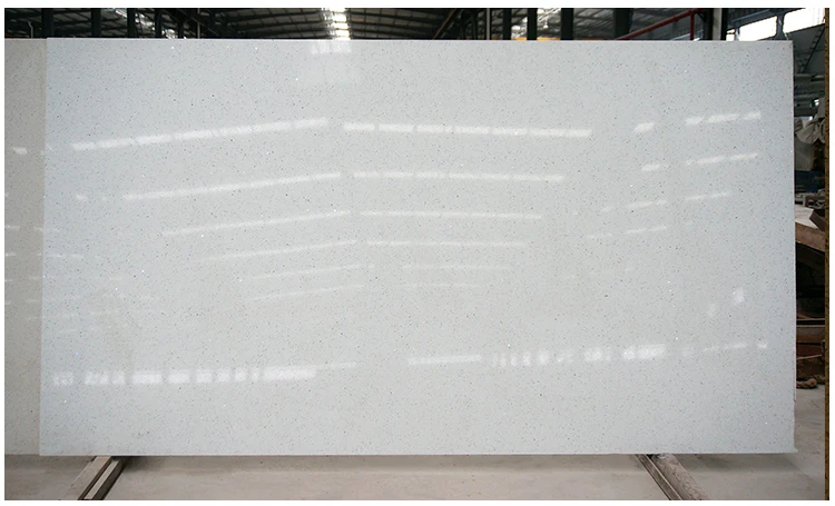 600x600mm White Star Quartz Stone for Floor Tiles - Durable & Stylish
