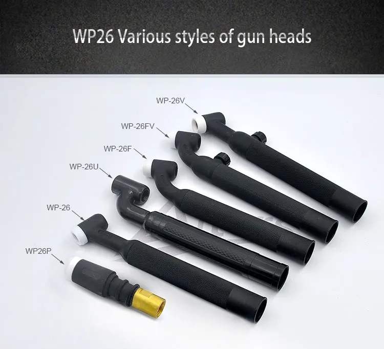 Air Cooled Argon Welding Gun Flexible WP26FV with Valve