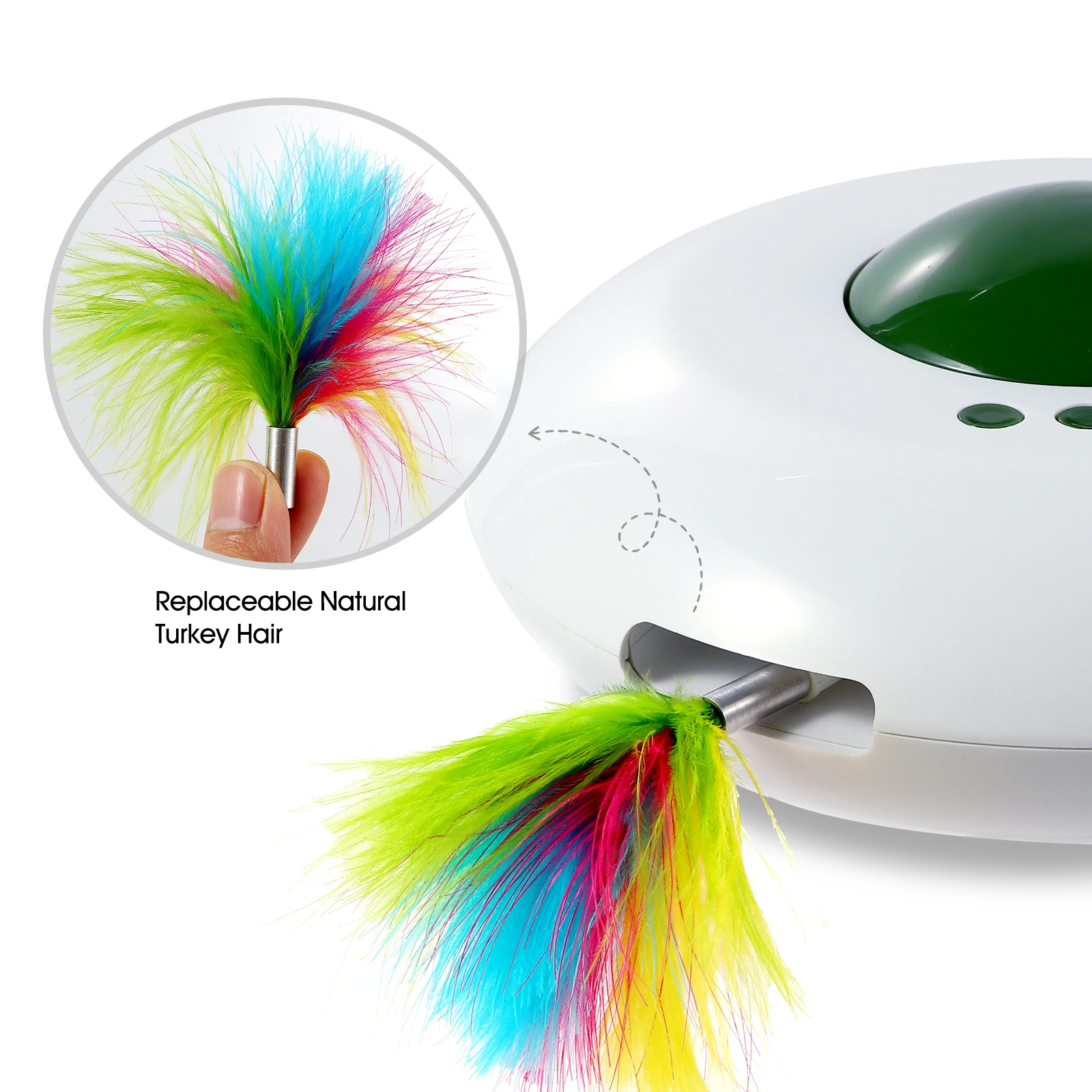 UFO Interactive Electronic Plastic Modern Eco-Friendly Cat Toy Cute ...