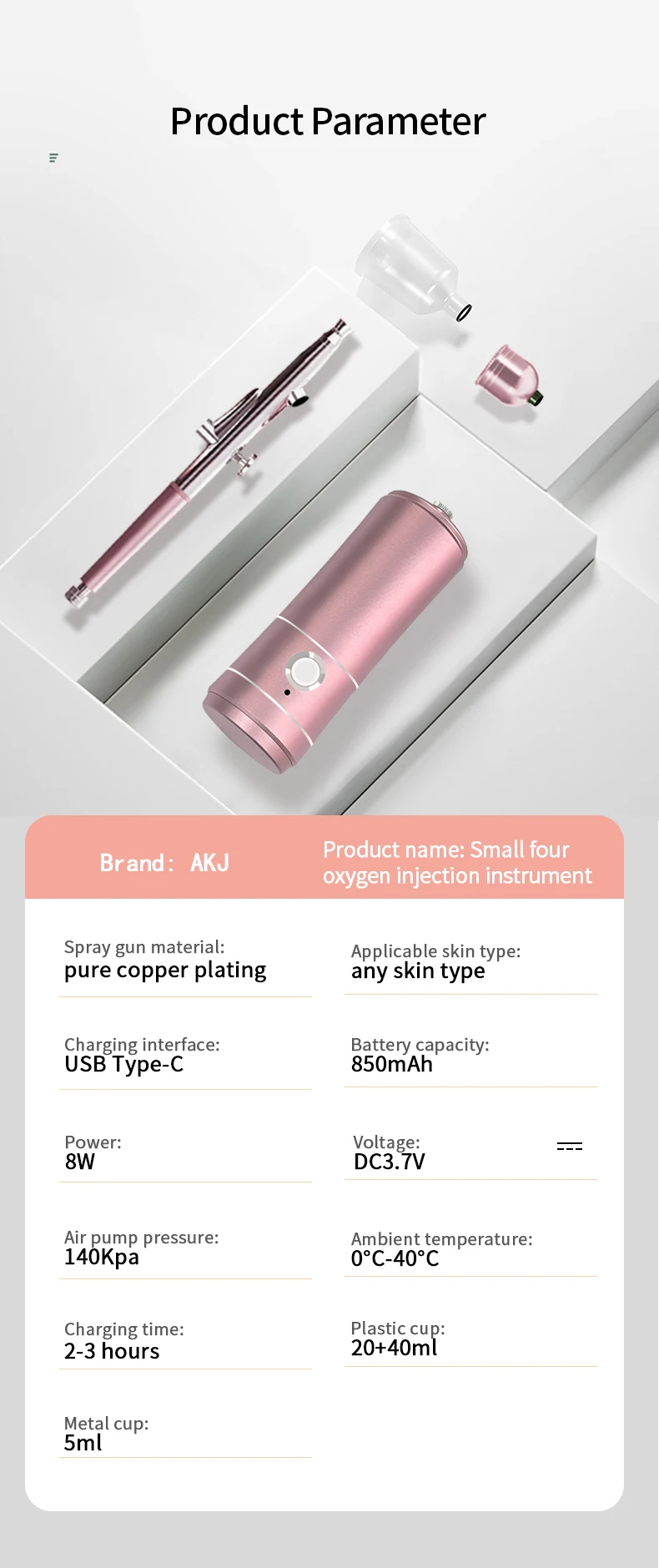 2023 Homeuse Handheld Therapy Skin Moisturizing Injector Cosmetic ...