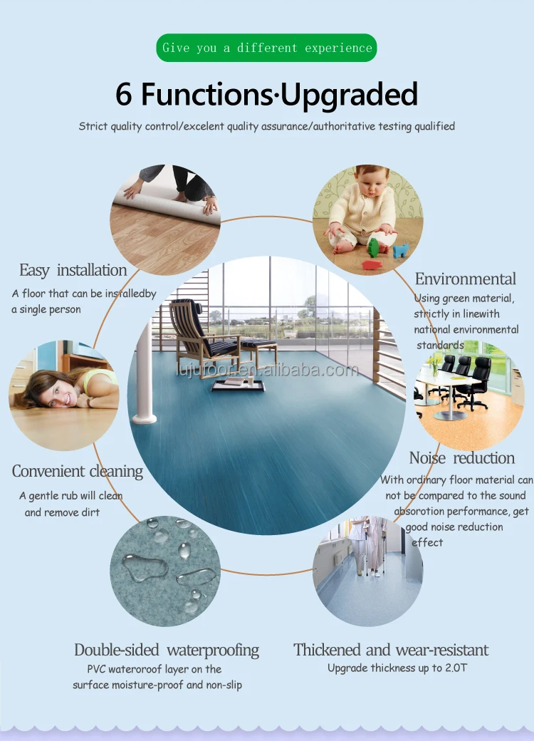 Anti Bacterial Pvc Plastic Carpet Roll Vinyl Flooring For Hospital ...