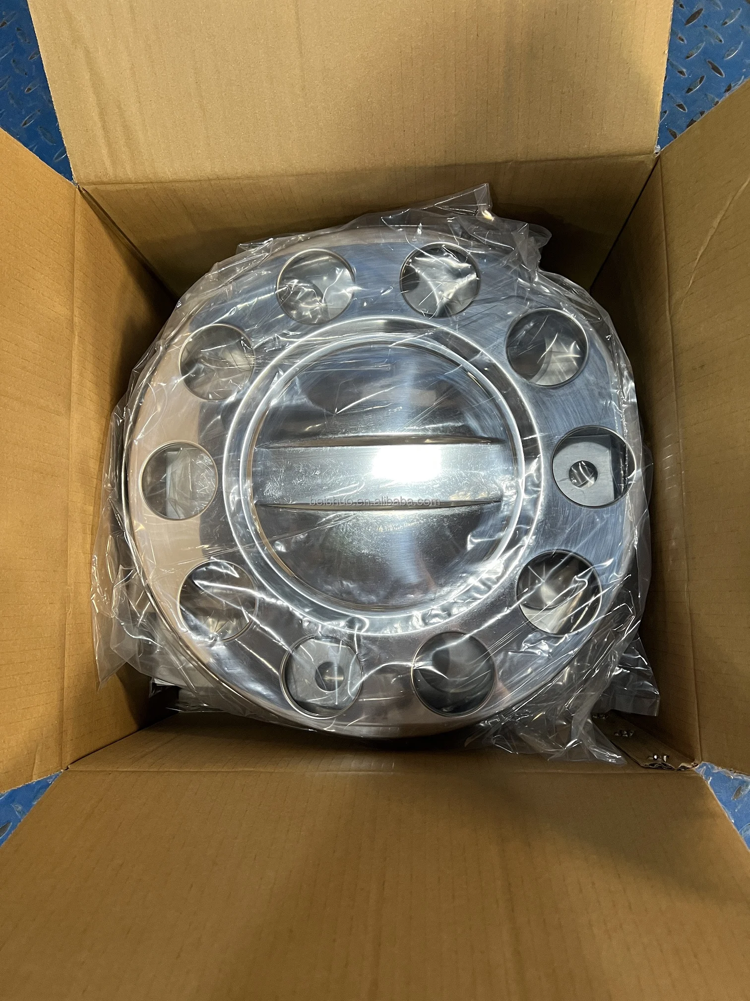 BS-J003-AC1 22.5" 10 Lug Stainless Steel Wheel Trim Cover| Alibaba.com