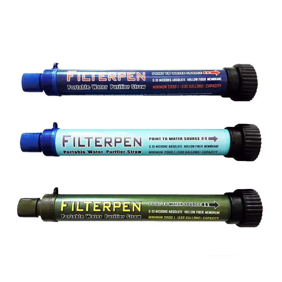 Personal Water Filter Straw Portable Filtration Emergency Survival Gear ...
