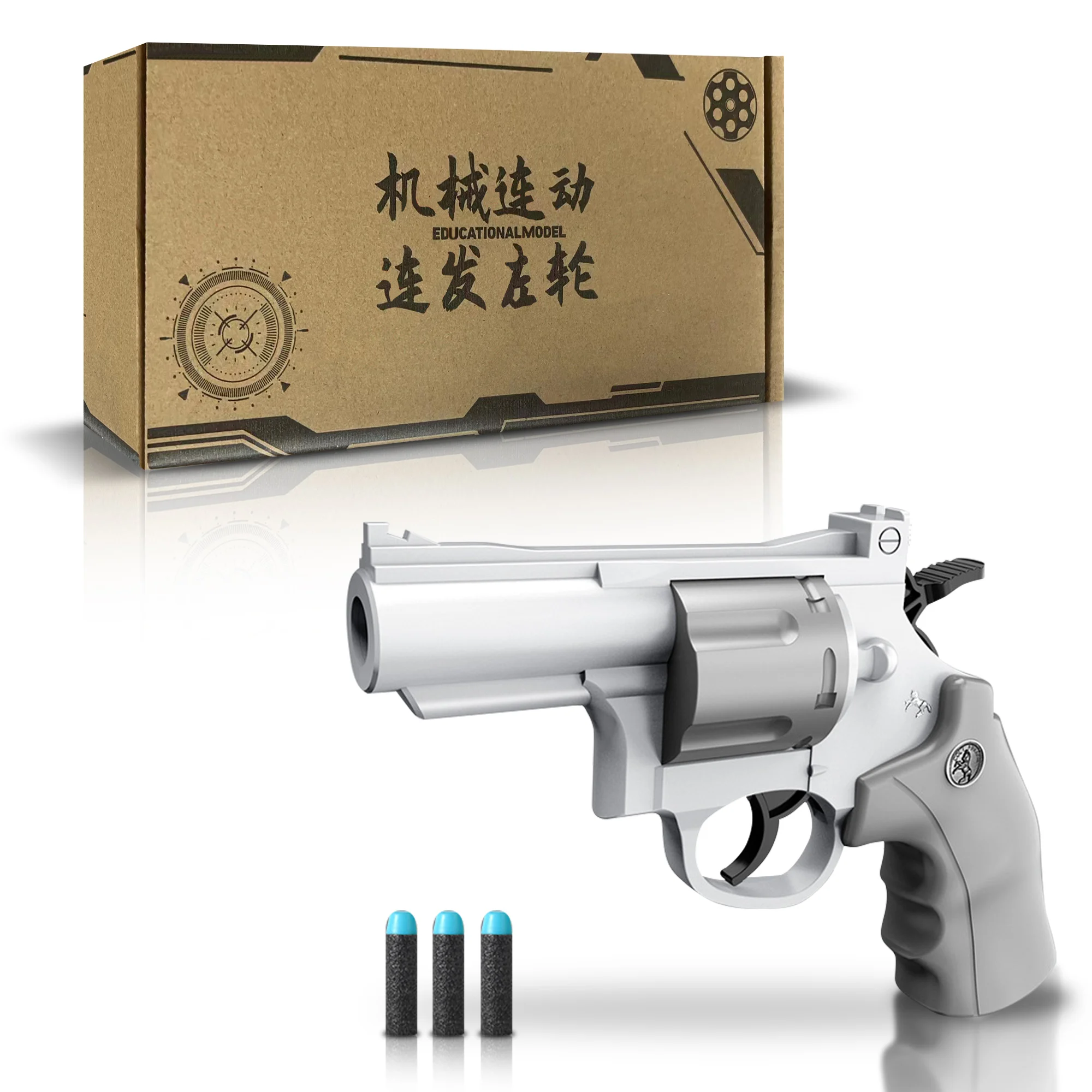 Eva Left Wheel Soft Bullet Gun Zp5 Medium Style Revolver Hand Cast Auto ...