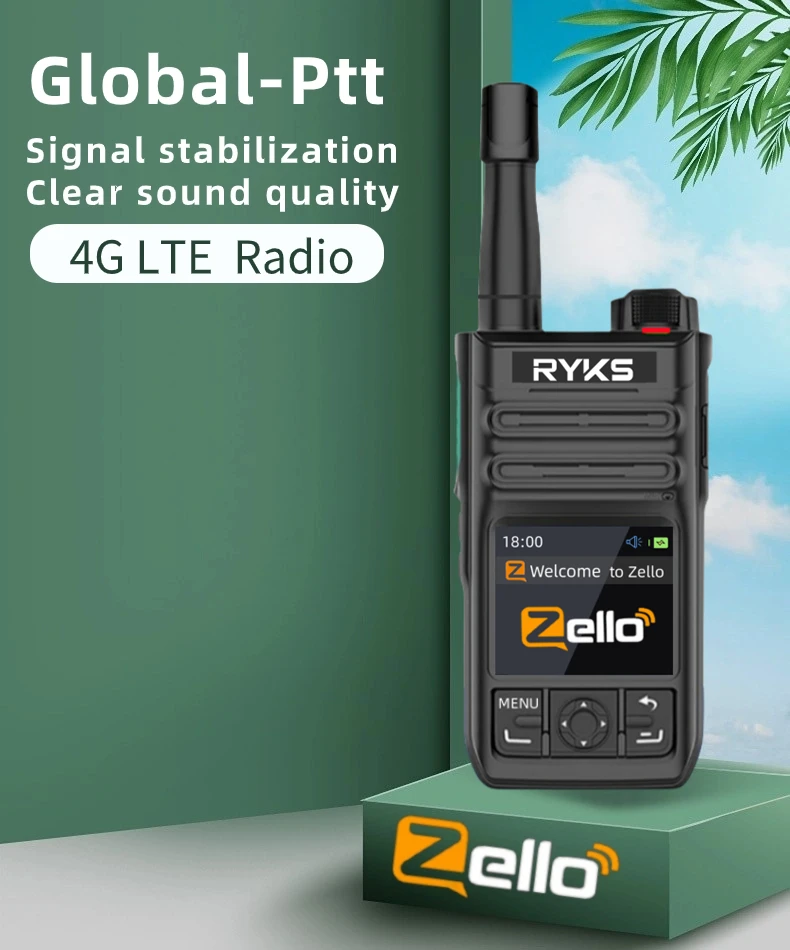 Android 4G Network Radio LTE/WCDMA/GSM POC Walkie Talkie Compatible ...