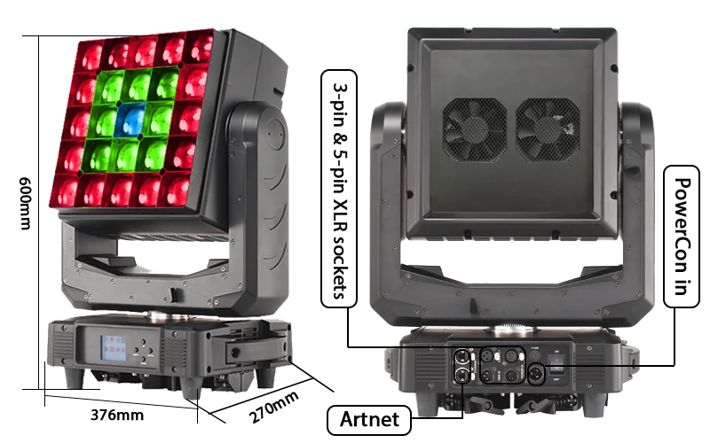 Professional Stage Disco 25leds 40w Rgbw 4in1 Led Matrix Wash Moving ...