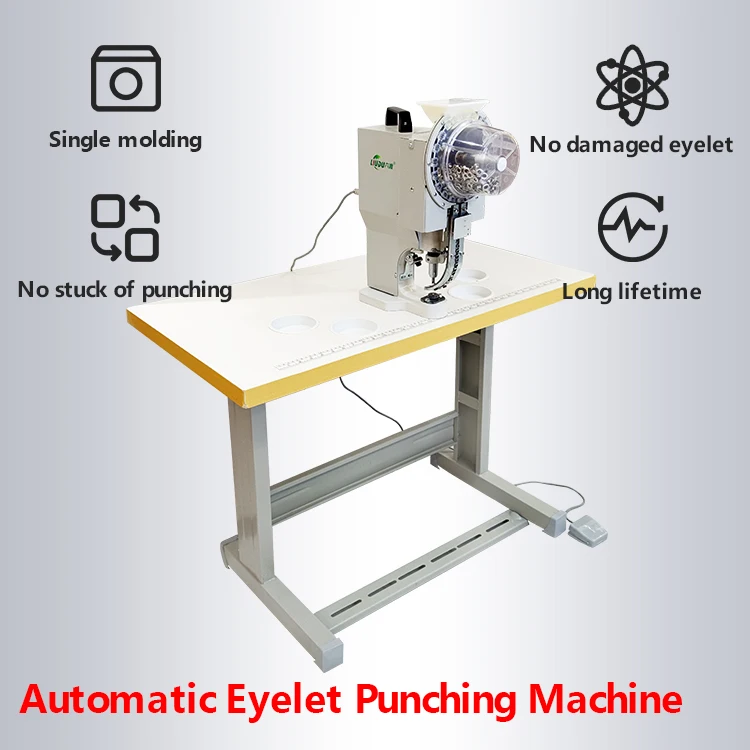 High Quality Automatic Button Eyelet Punching Machine for Multi-Layer ...