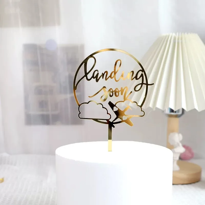 New Design Acrylic Cake Topper For Baby Is Coming Theme Birthday Party ...