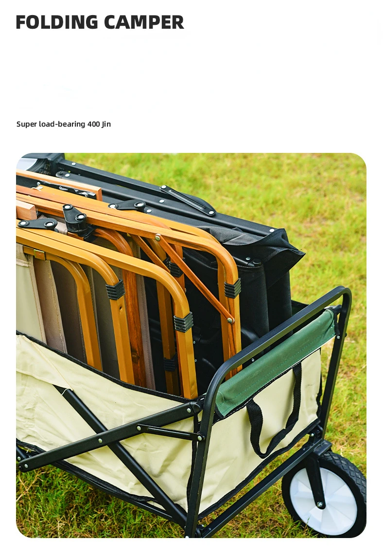 Outdoor Garden Park Utility Kids Wagon Portable Beach Trolley Cart ...