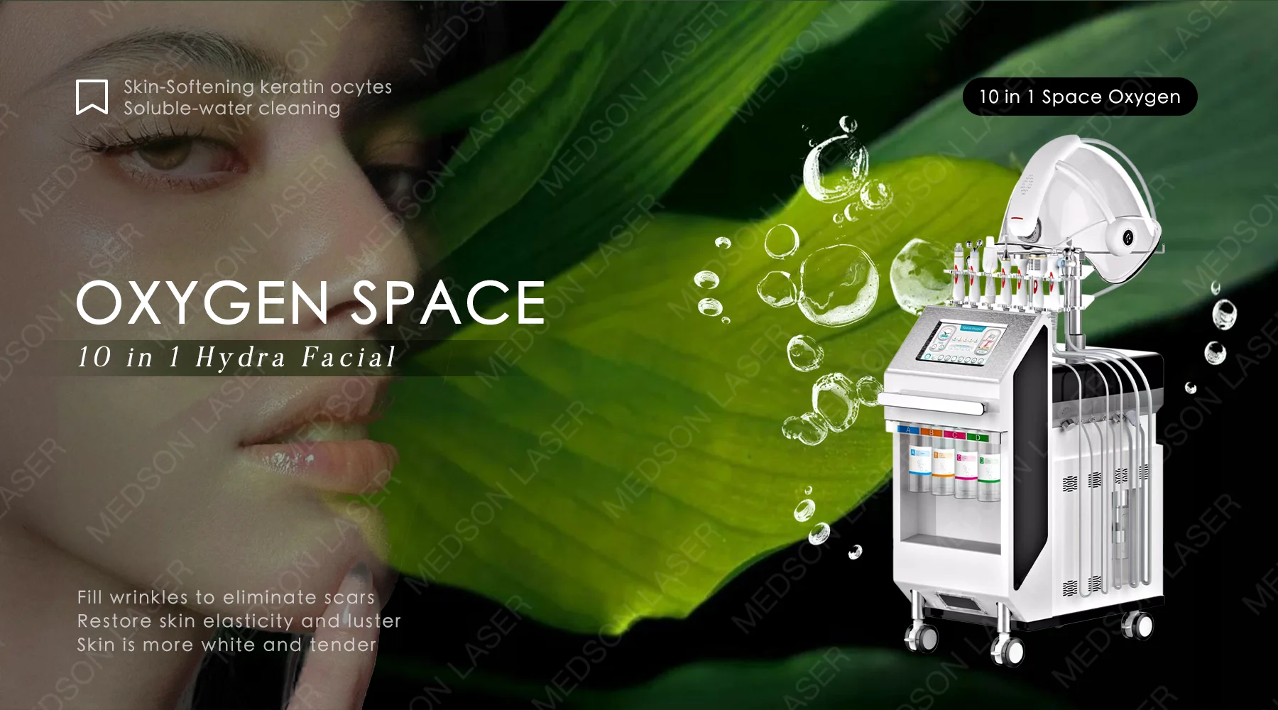 2023 Hotest H2O2 Space Oxygen 10 in 1 Facial Multifunction Machine