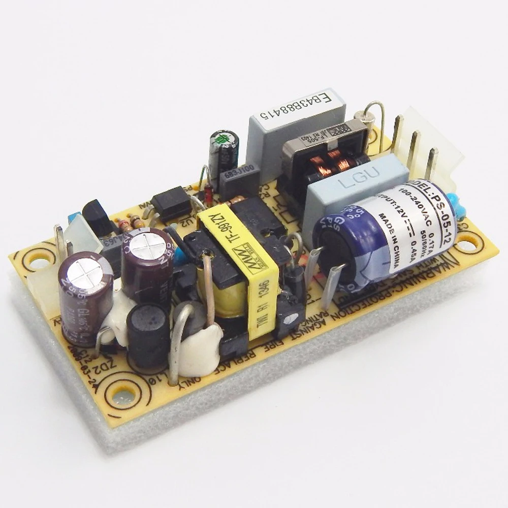 Meanwell Ps-05-12 5w Mean Well原装12v开放式框架电源12v Smps 5w交流dc电源模块开关电源 - Buy ...