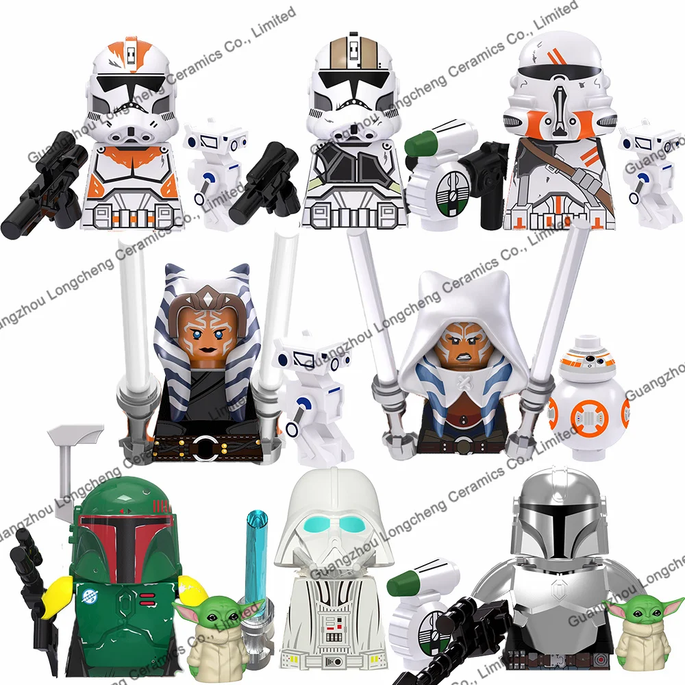 Clone Rahm Kota Cal Kestis Obi-wan Ahsoka 501 Airbrne Troopers Mini ...