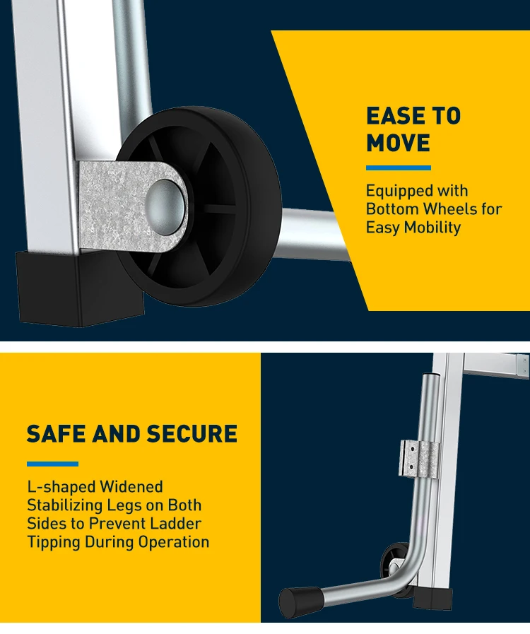 Factory Custom Industrial Ladder Aluminum Work Platform In The High ...