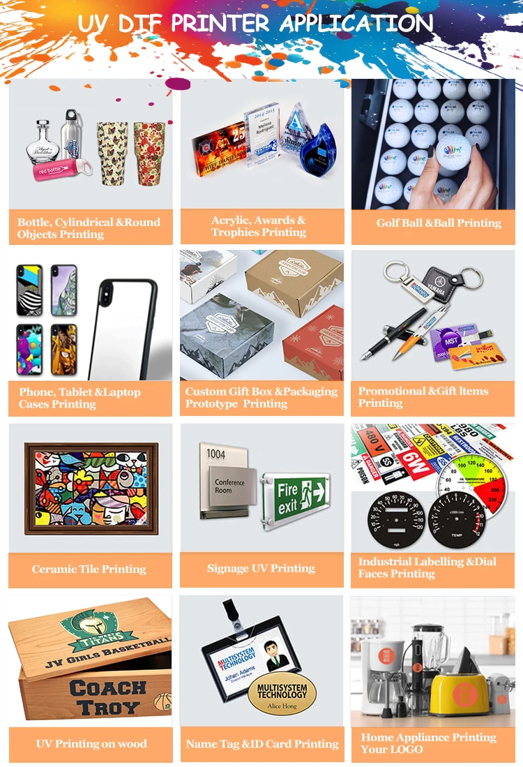 Uv Flatbed Printer Inkjet Visual Positioning Printer Uv Led Printing ...
