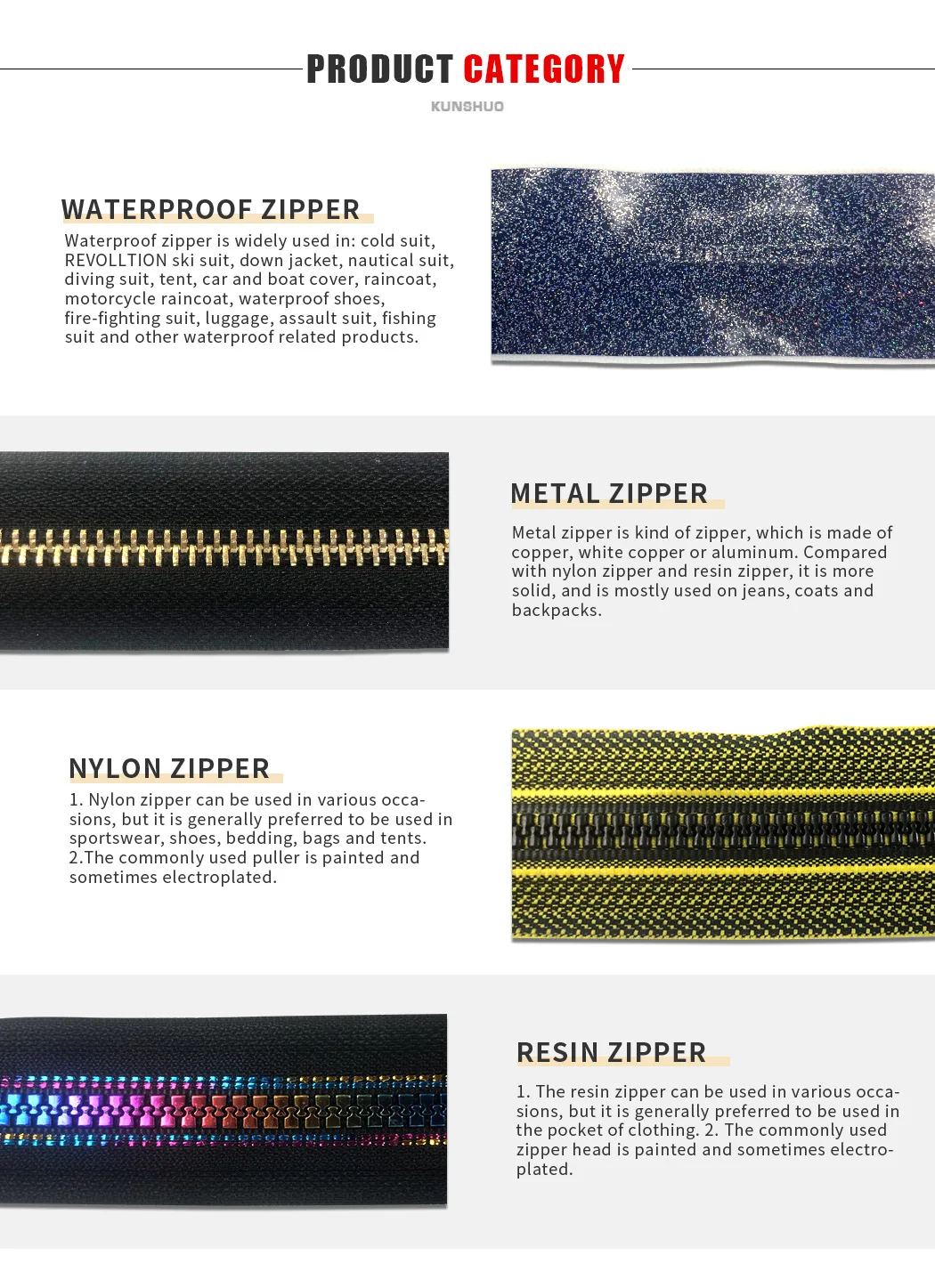 8# Metal Zip Long Jacket Black Metal Zipper Personalized Metallic ...