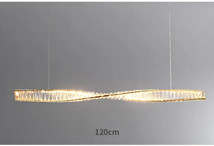 Luxury Linear Pendant Lamp Modern Led Chandelier Crystal Pendant Light ...