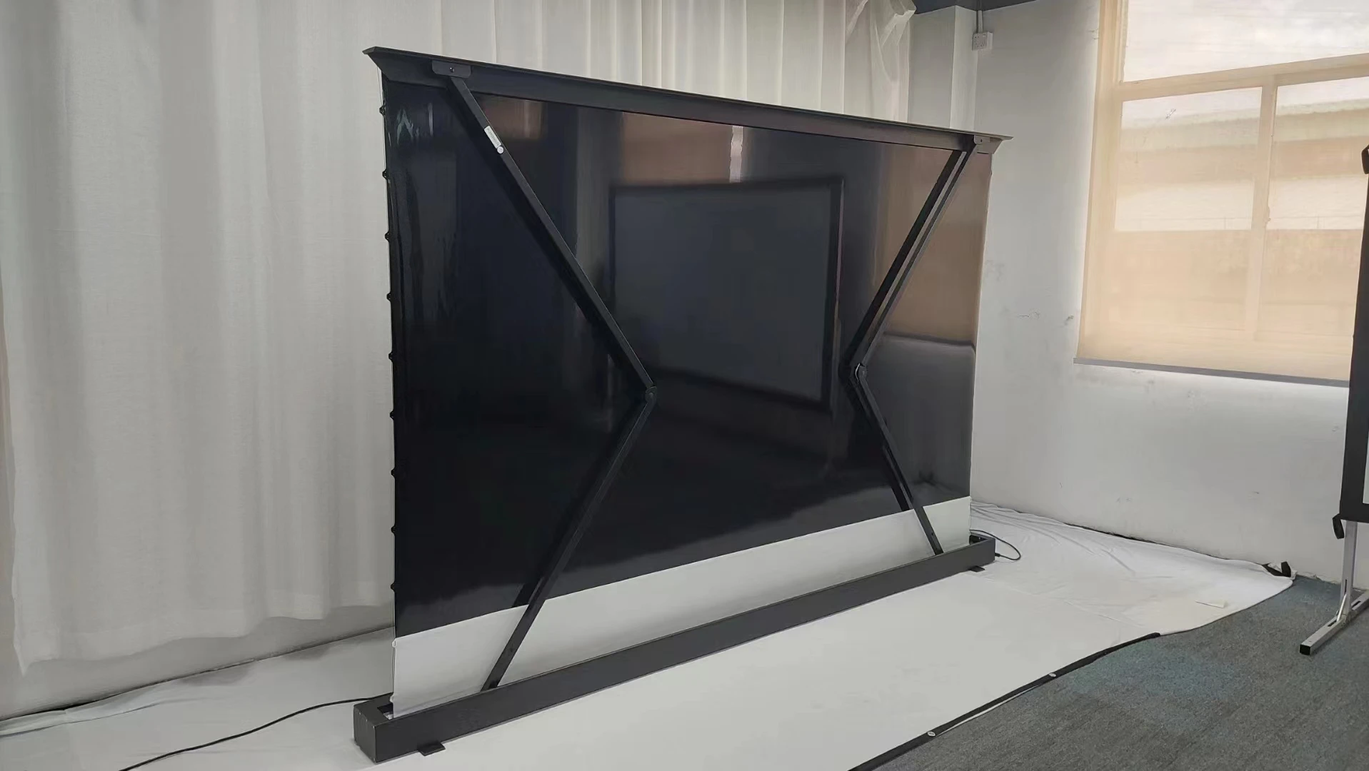 120 Inch Motorized Electric Projector Screen - Pet Crystal