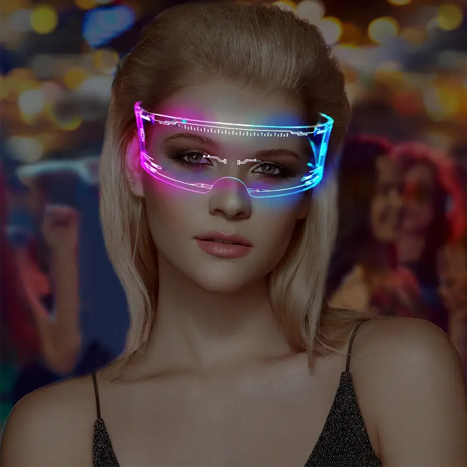 2024 LED Visor Glasses - Party Glow Toys for Kids & Adults