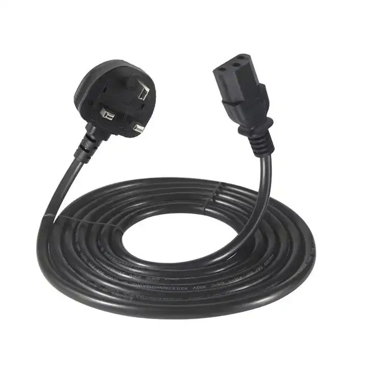 Wholesale Ac Extension 3 Pin UK Power Cord Cable for Desktop Laptop ...